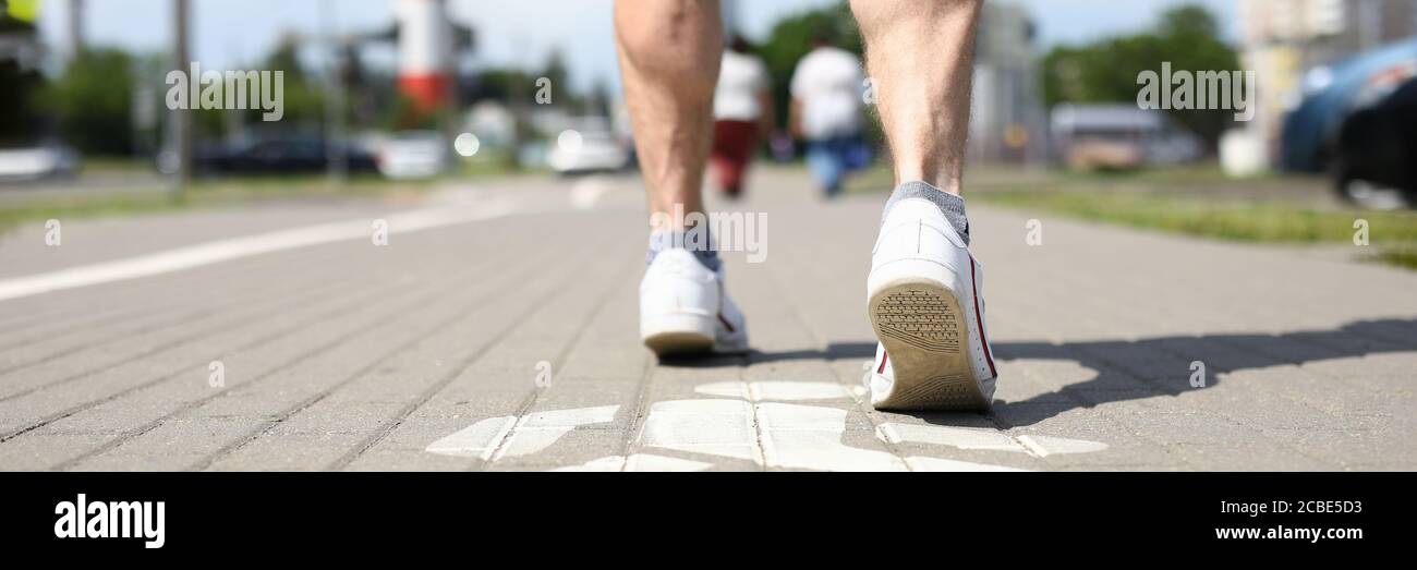 Man Walk Straight Line High Resolution Stock Photography and Images - Alamy