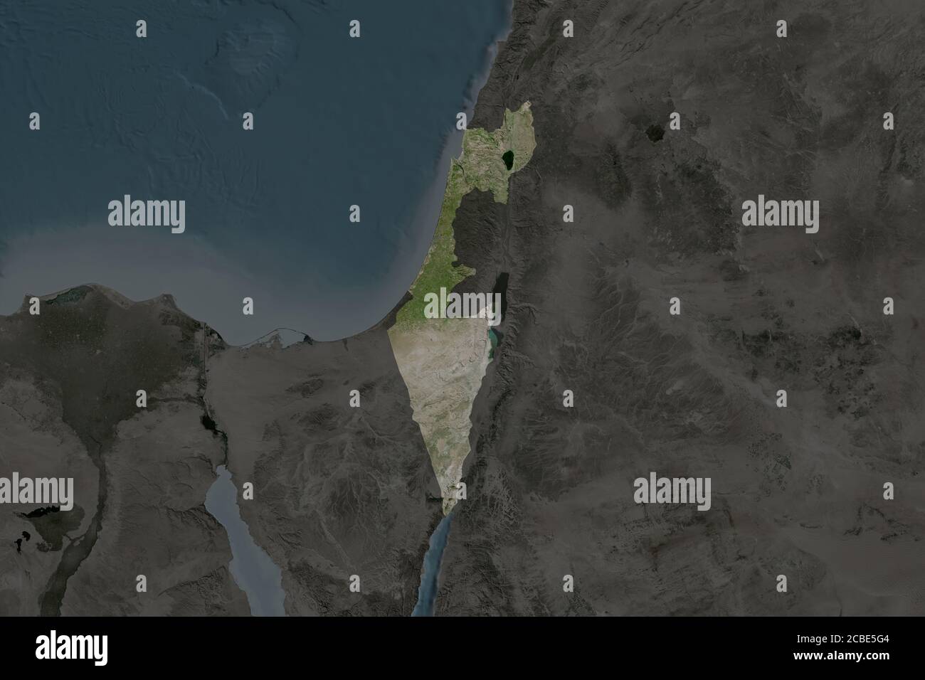 Satellite view of jerusalem map hi-res stock photography and images - Alamy