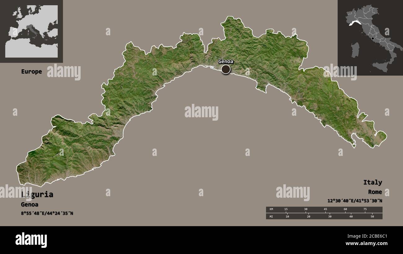 Monte Alfeo Liguria Italy Map SE Kinematics And Extent Of The