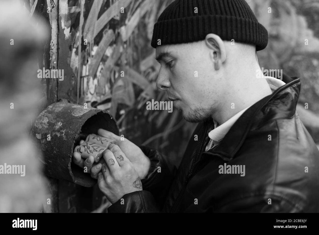 Crime style Black and White Stock Photos & Images - Alamy