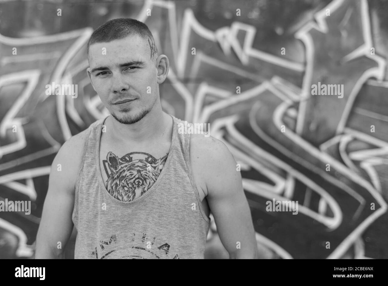 Graffiti gangster Black and White Stock Photos & Images - Alamy