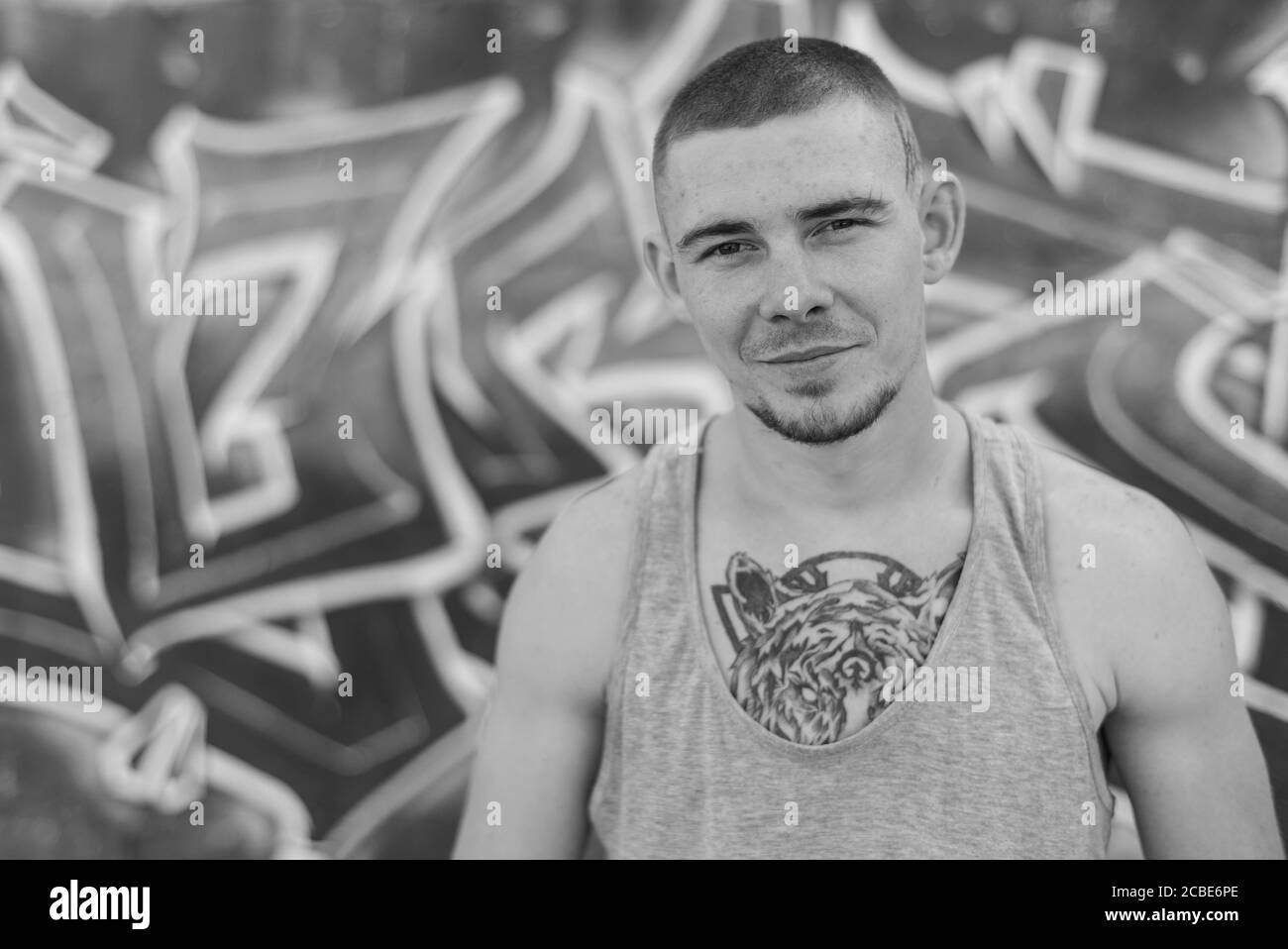 Graffiti gangster Black and White Stock Photos & Images - Alamy