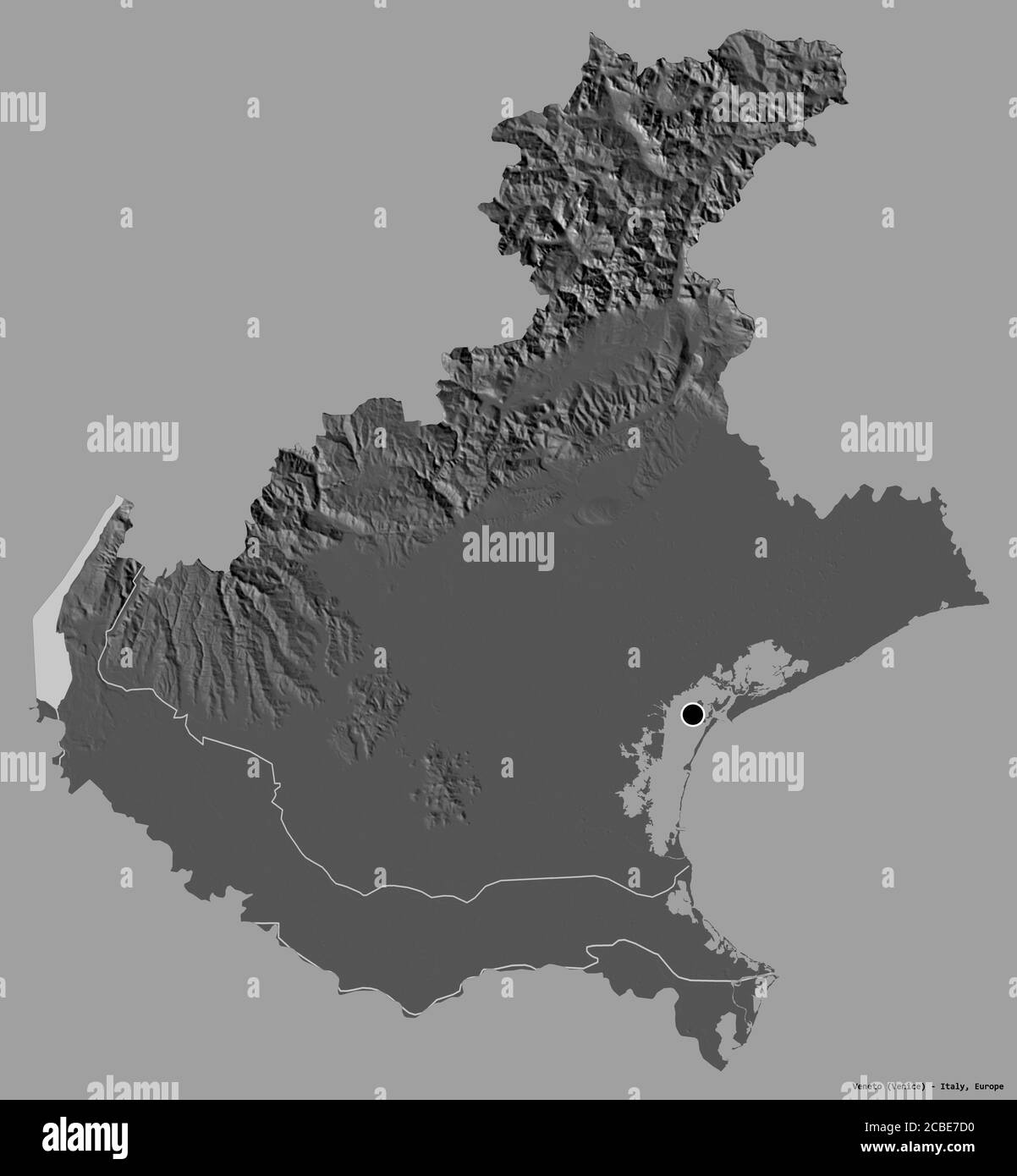 Map Of Veneto Black and White Stock Photos & Images - Alamy