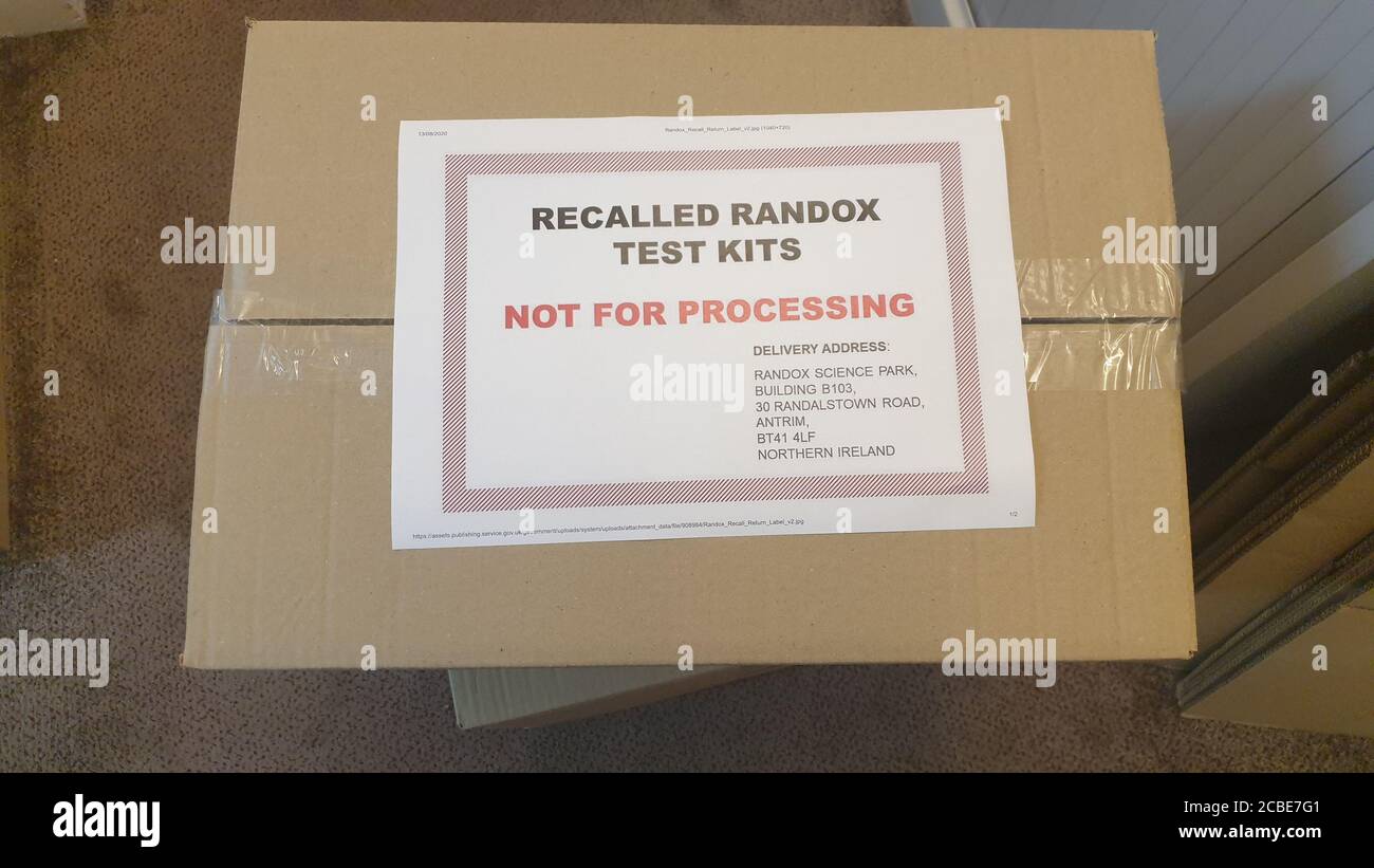 Randox test hi-res stock photography and images - Alamy