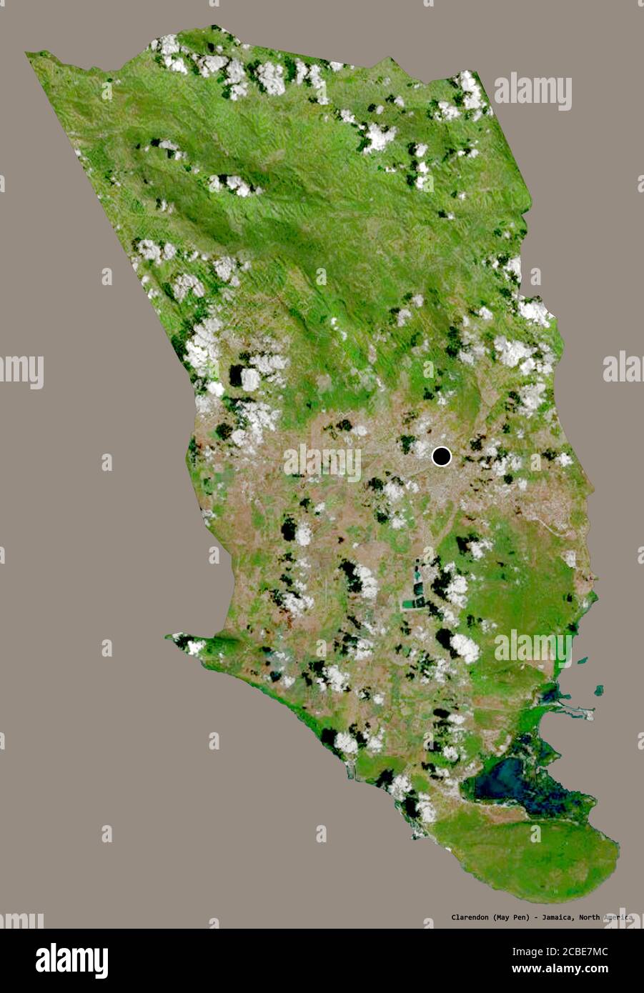 Clarendon on a map hi-res stock photography and images - Alamy