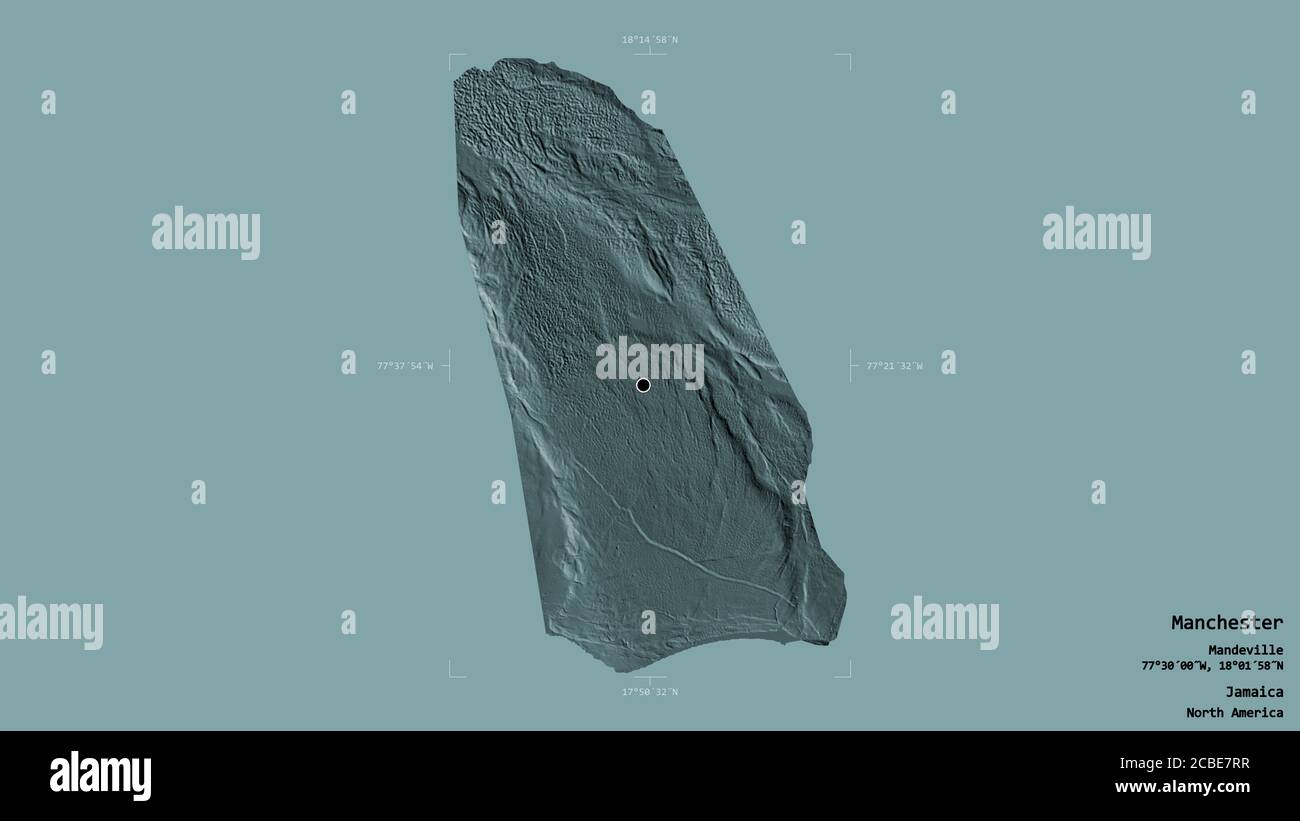 Manchester parish map hi-res stock photography and images - Alamy