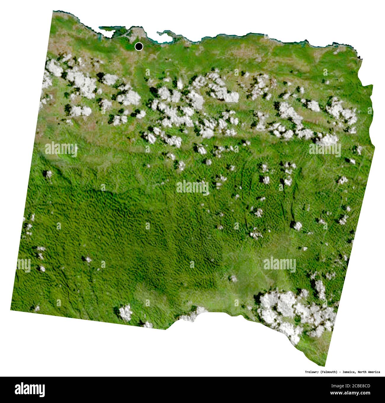Trelawny Jamaica Map