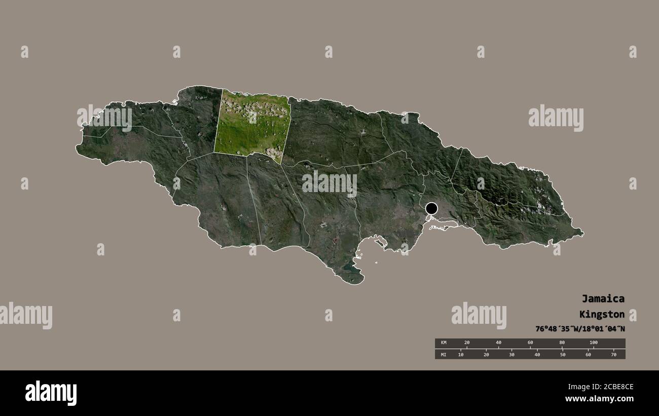 Map of trelawny hi-res stock photography and images - Alamy