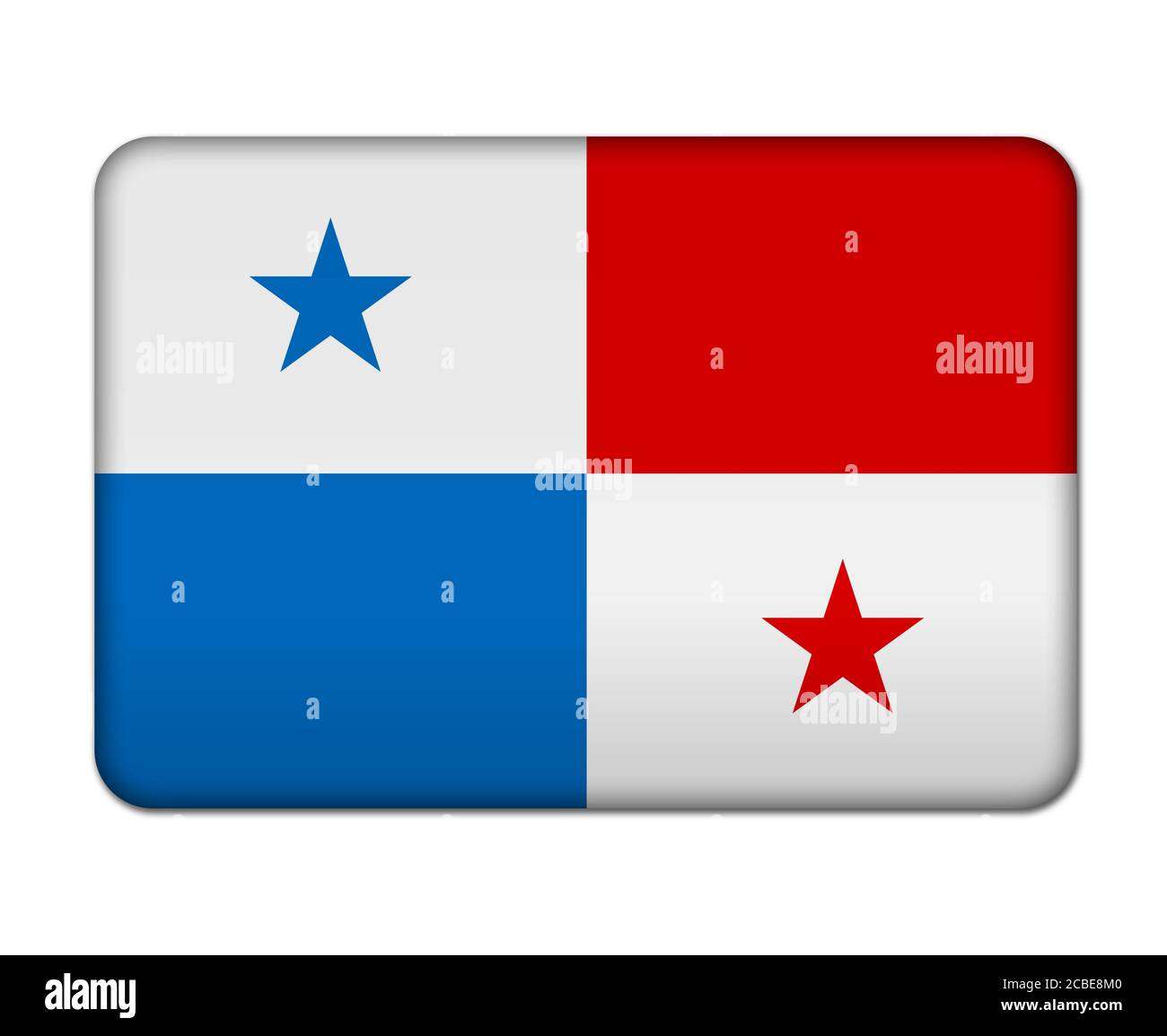 Panama flag icon Stock Photo - Alamy