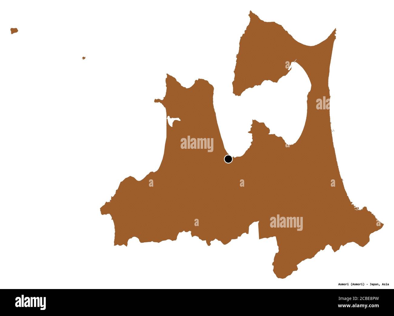 Aomori map Cut Out Stock Images & Pictures - Alamy