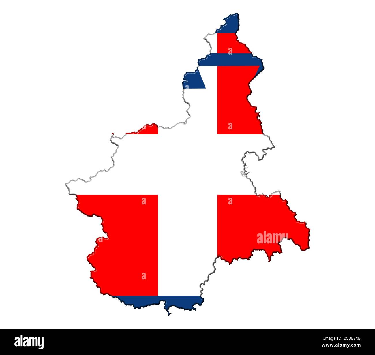 Piemonte map hi-res stock photography and images - Alamy