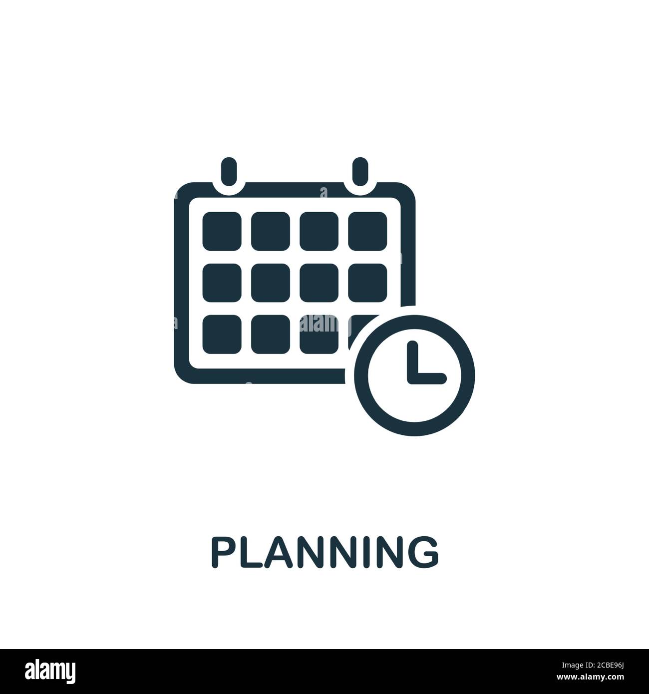 Planning icon. Simple element from time management collection. Creative ... Planning icon. Simple element from time management collection. Creative ...