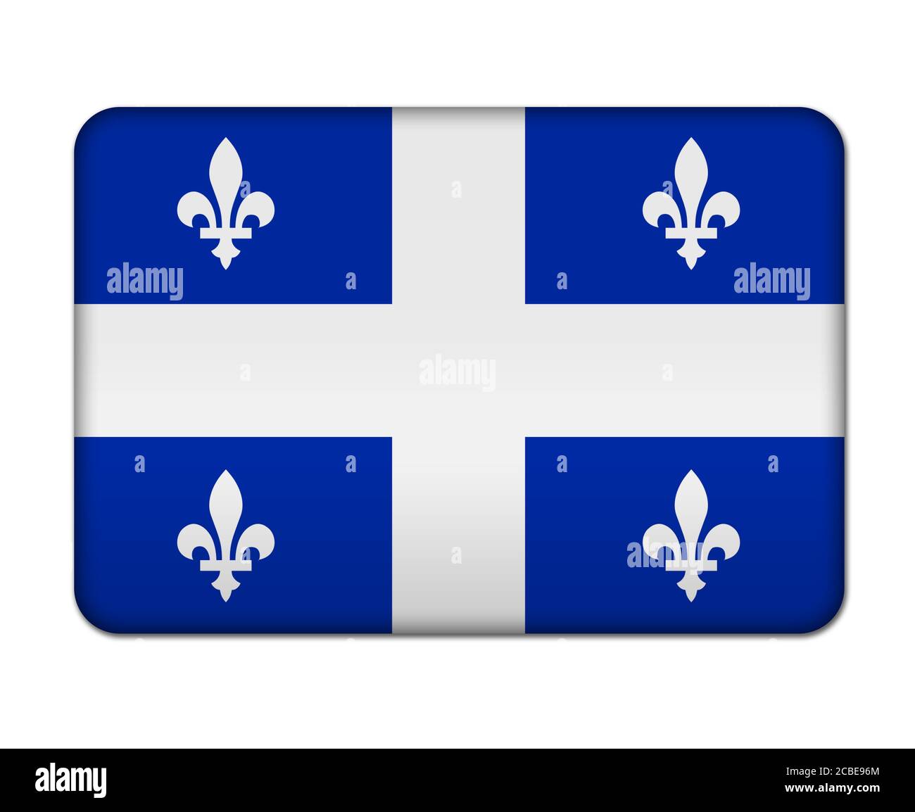 Quebec flag icon Stock Photo - Alamy