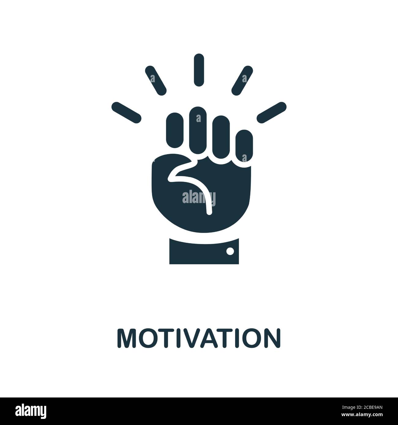 Motivation icon. Simple element from team building collection. Creative ...