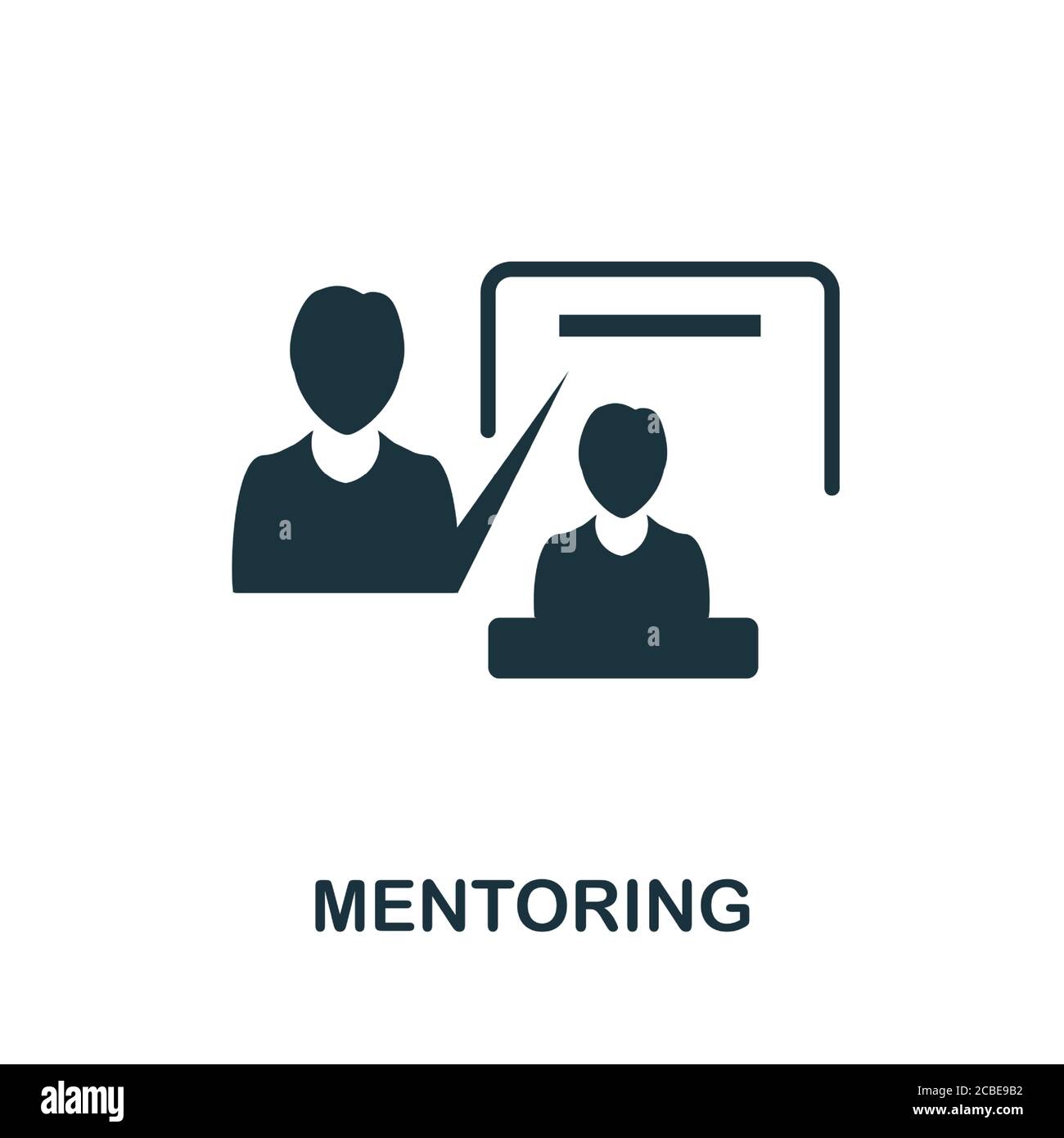 Mentoring icon. Simple element from team building collection. Creative ...