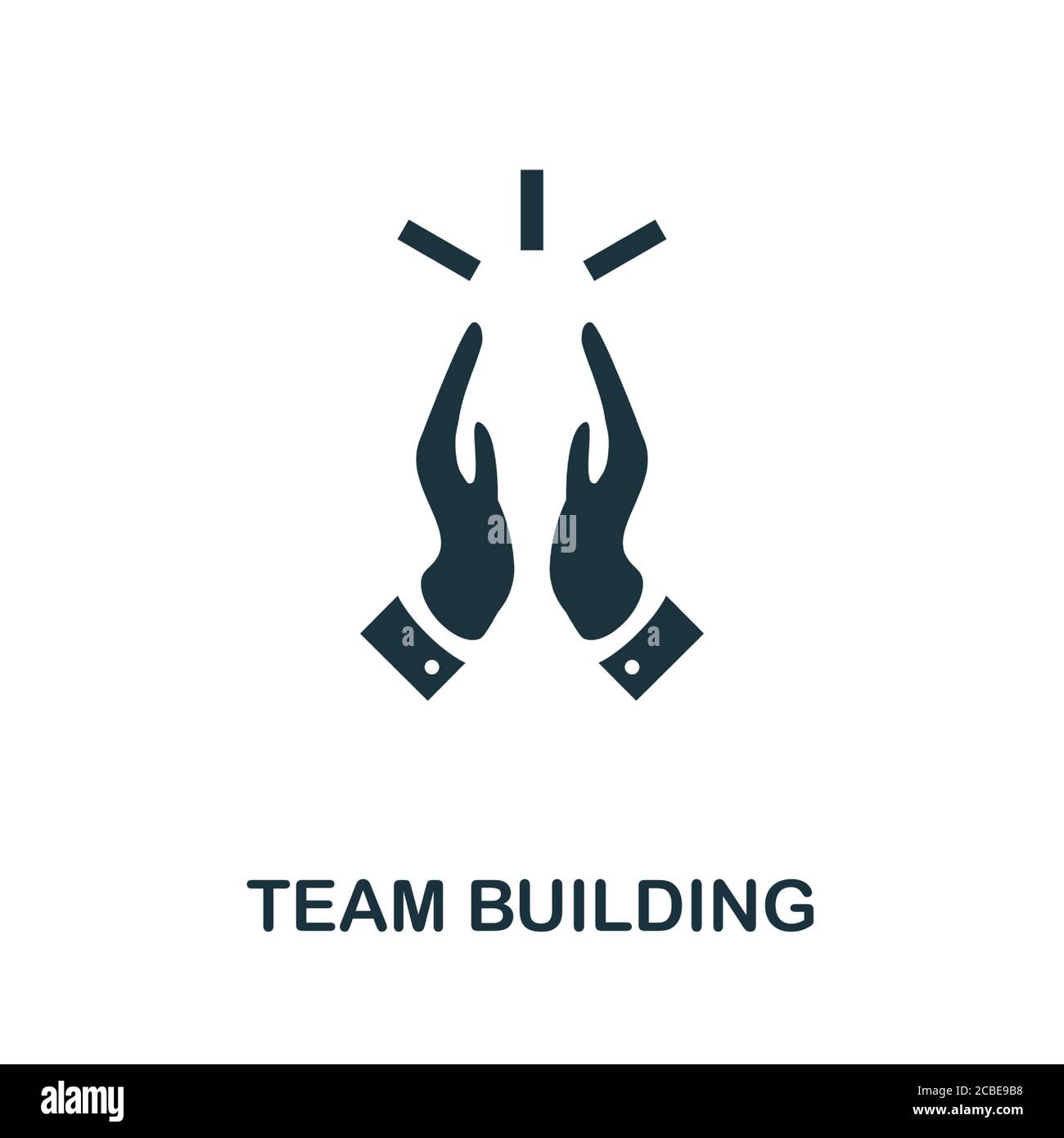 Team Building icon. Monochrome simple Team Building icon for templates ...