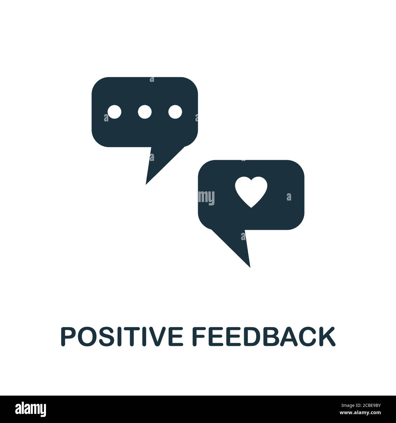Positive Feedback icon. Simple element from team building collection ...