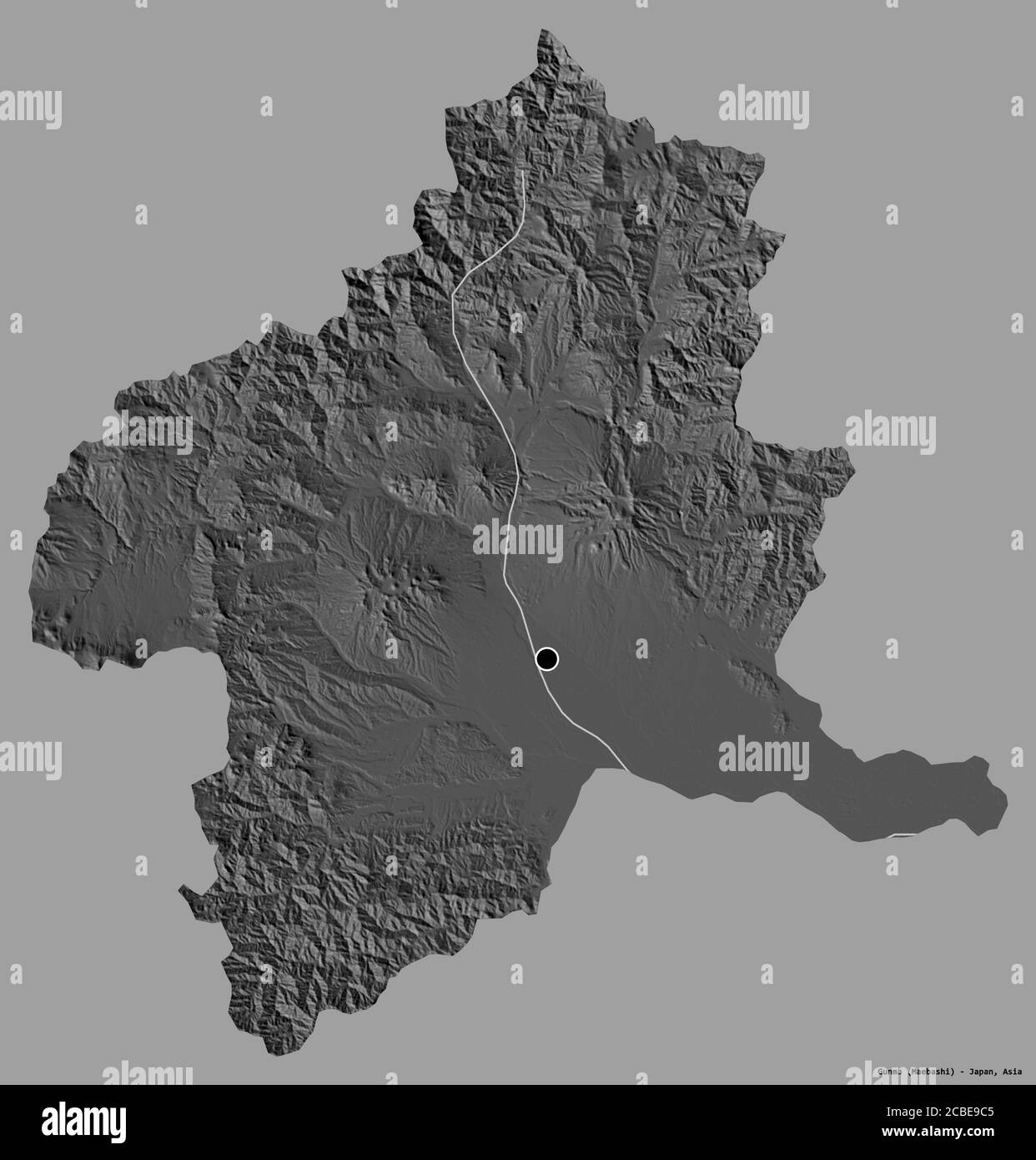 Map of gunma hi-res stock photography and images - Alamy