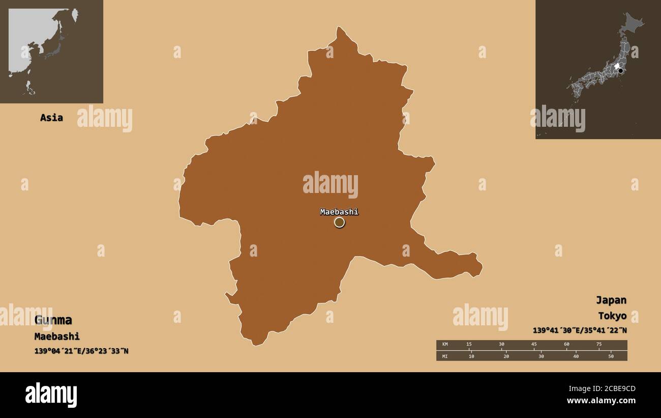 Map of gunma hi-res stock photography and images - Alamy