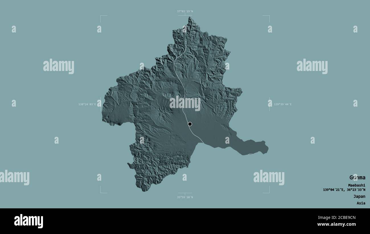 Map Of Gunma High Resolution Stock Photography and Images - Alamy