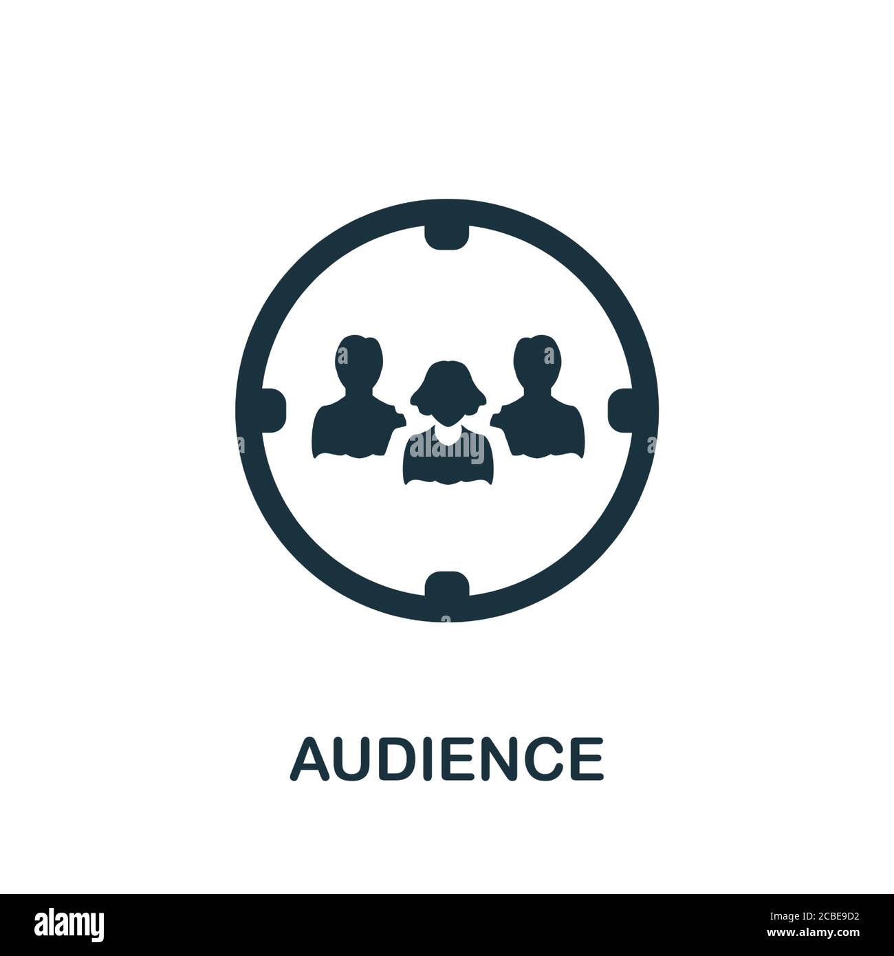 Audience icon. Simple element from social media collection. Creative ...