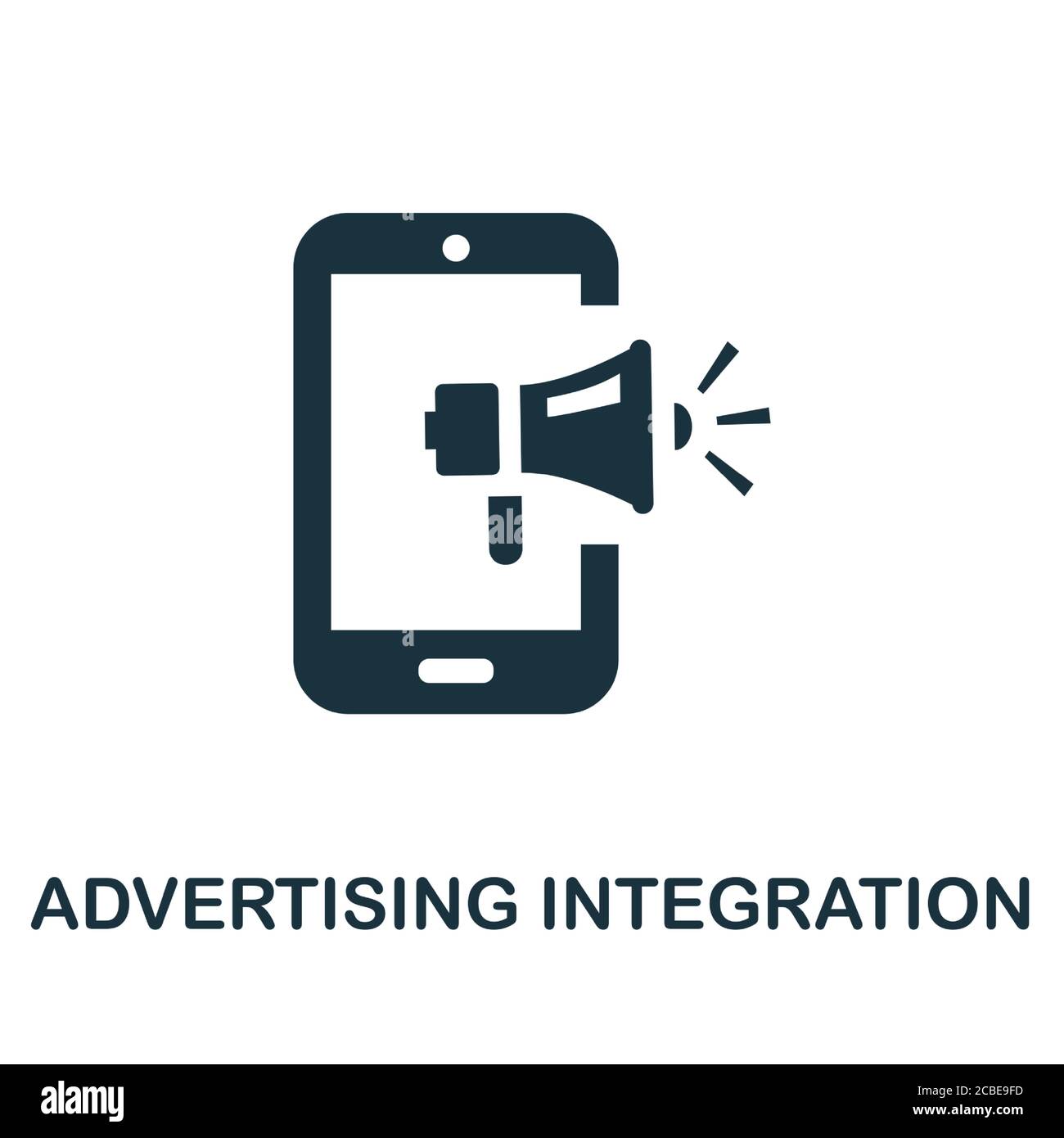 Advertising Integration icon. Simple element from social media ...