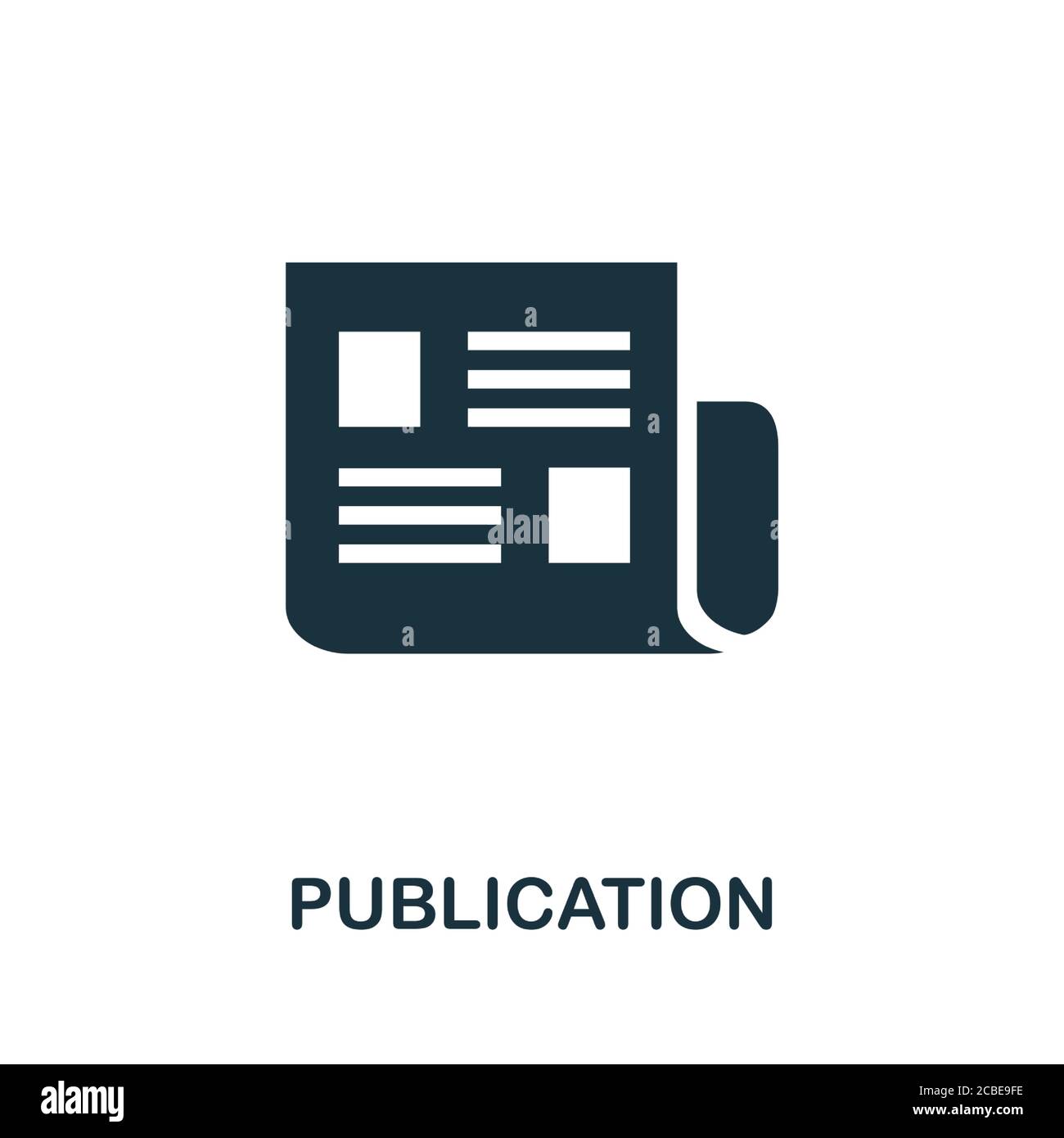 Publication icon. Simple element from social media collection. Creative ...