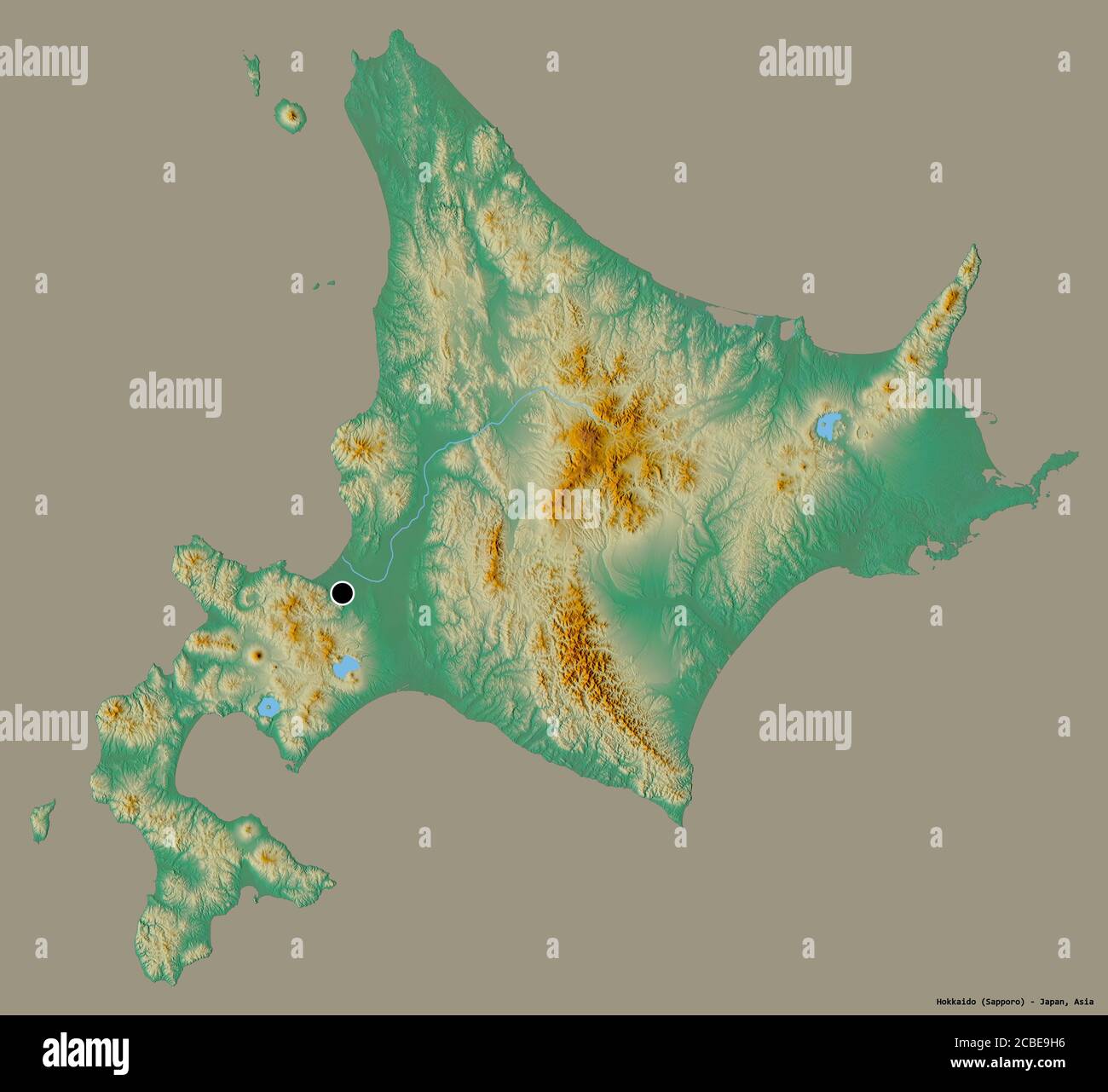Ezo map hi-res stock photography and images - Alamy