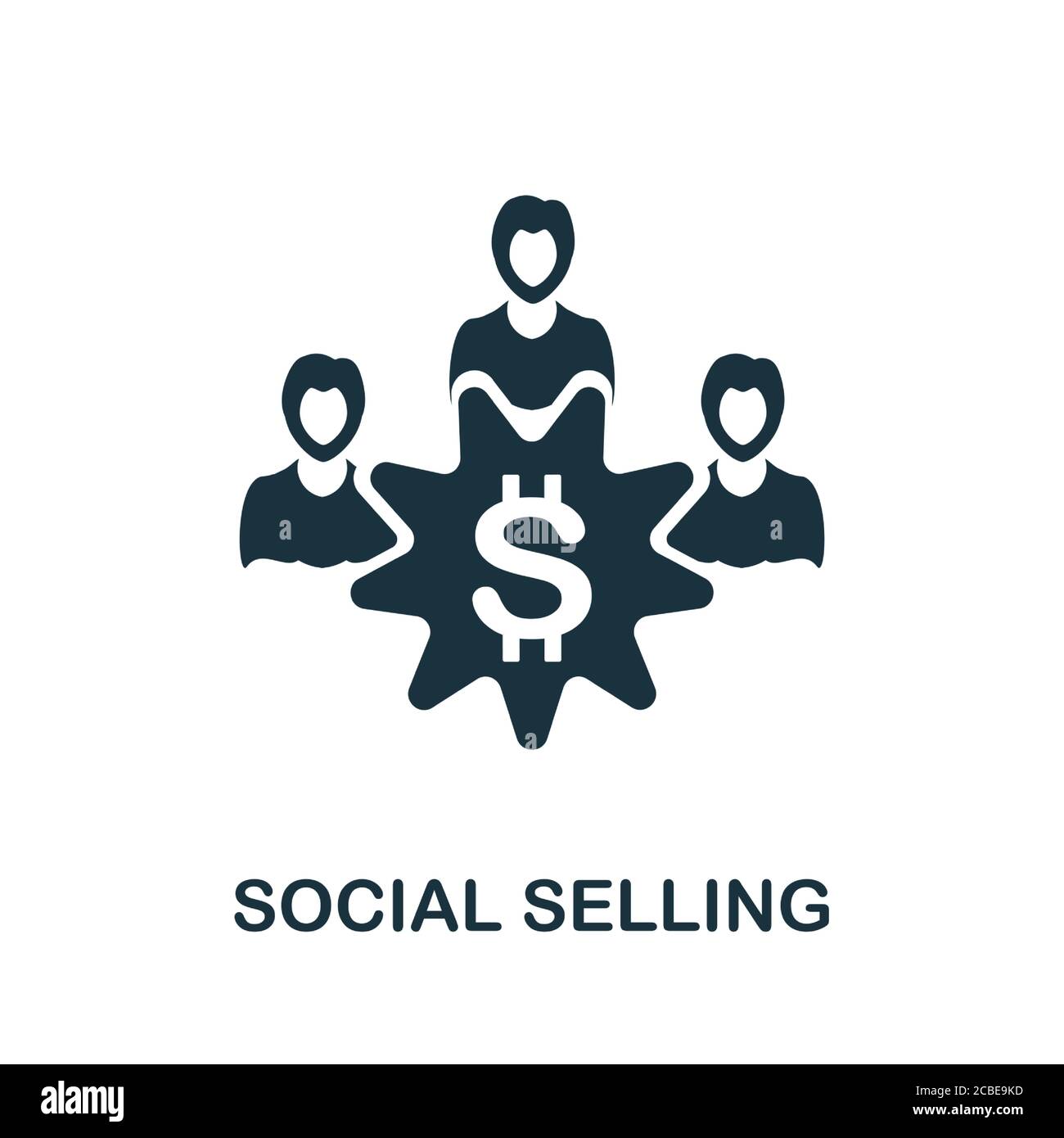 Social Selling icon. Simple element from social media collection ...
