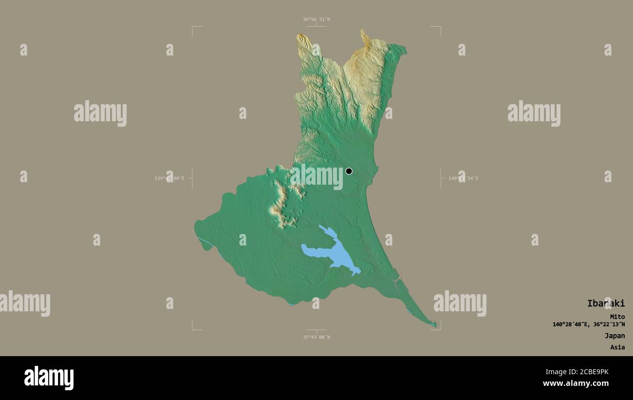 Map of ibaraki hi-res stock photography and images - Alamy