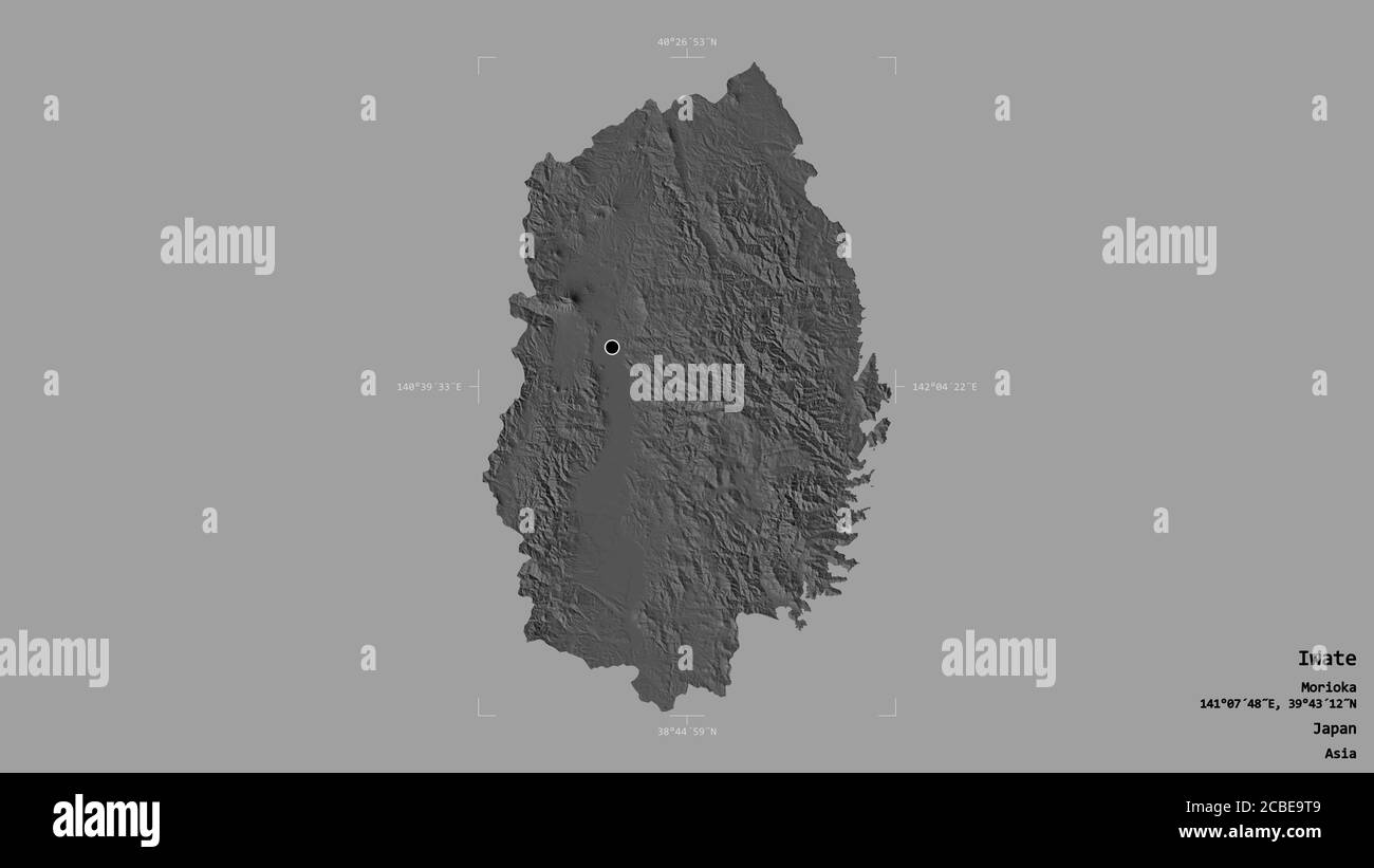 Map of iwate hi-res stock photography and images - Alamy