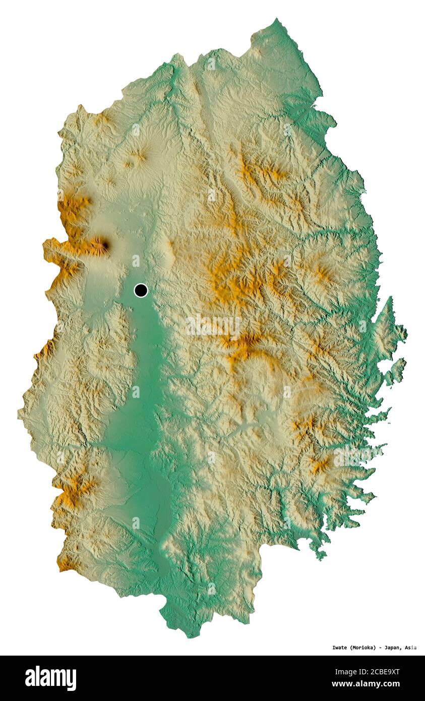 Map of iwate hi-res stock photography and images - Alamy