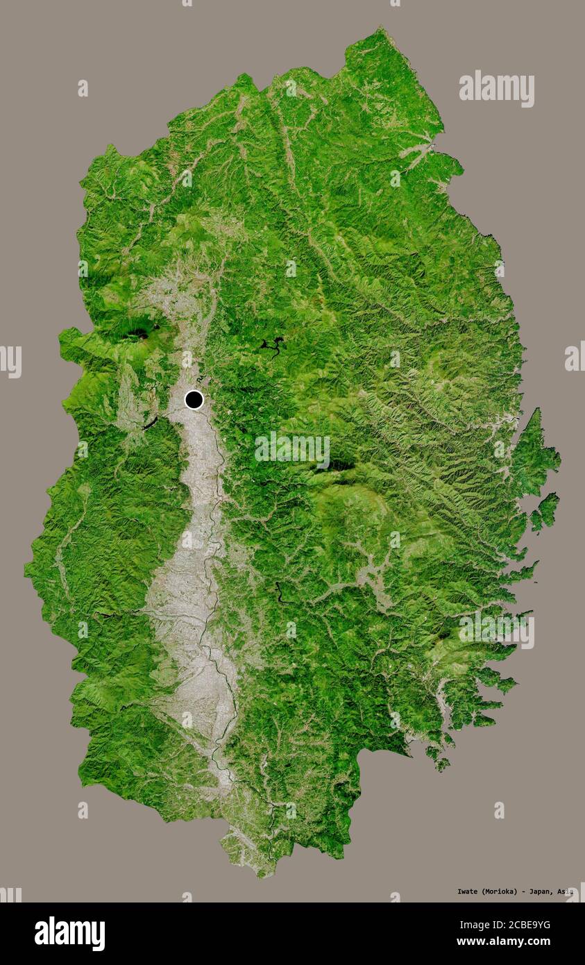 Map of iwate hi-res stock photography and images - Alamy