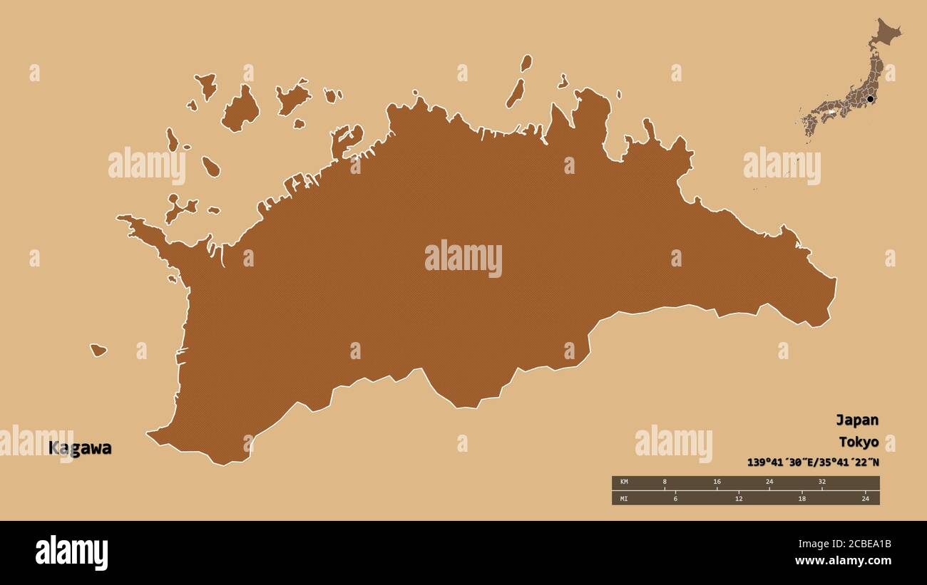 Map of kagawa hi-res stock photography and images - Alamy