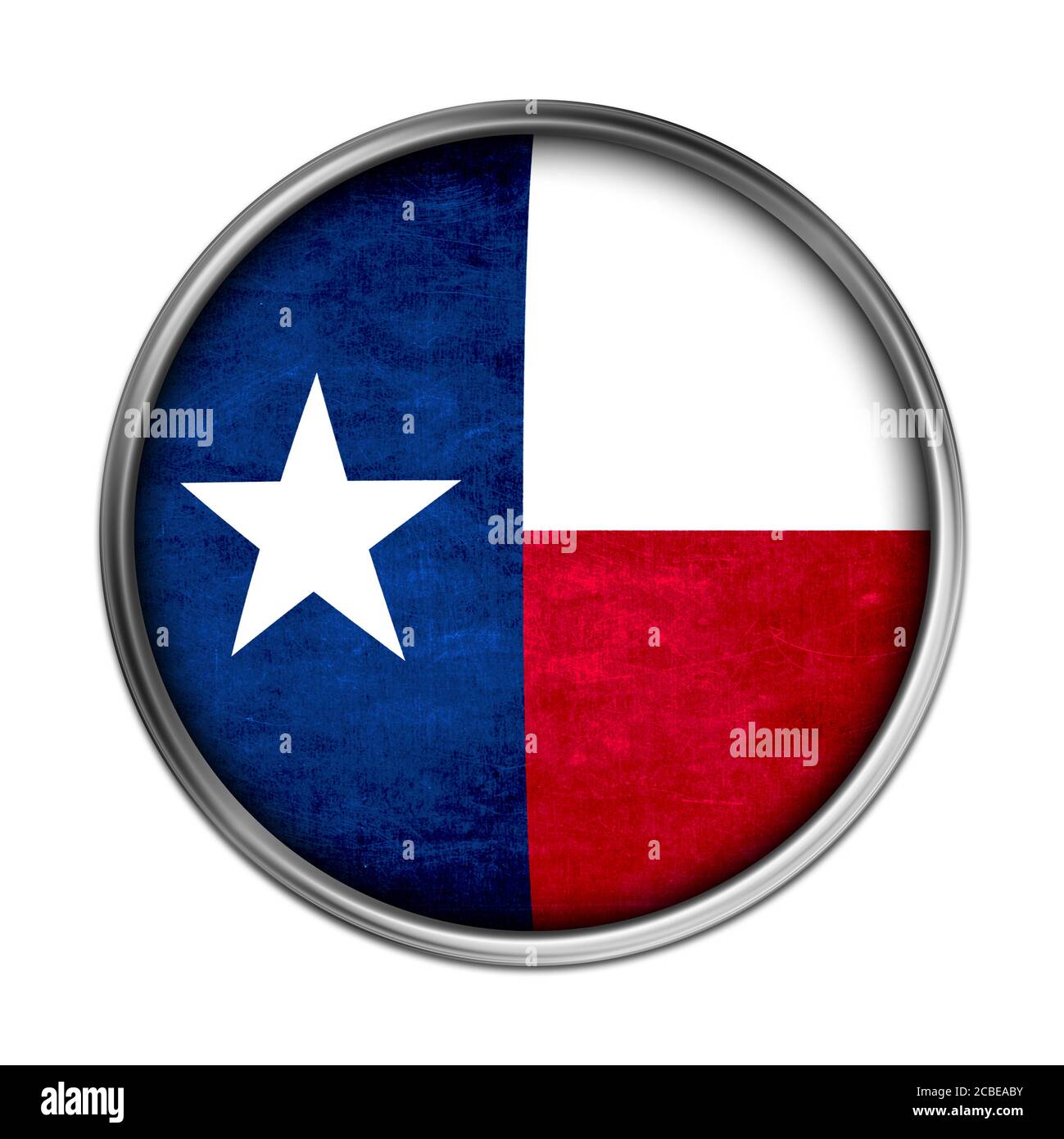 Texas flag button Stock Photo - Alamy