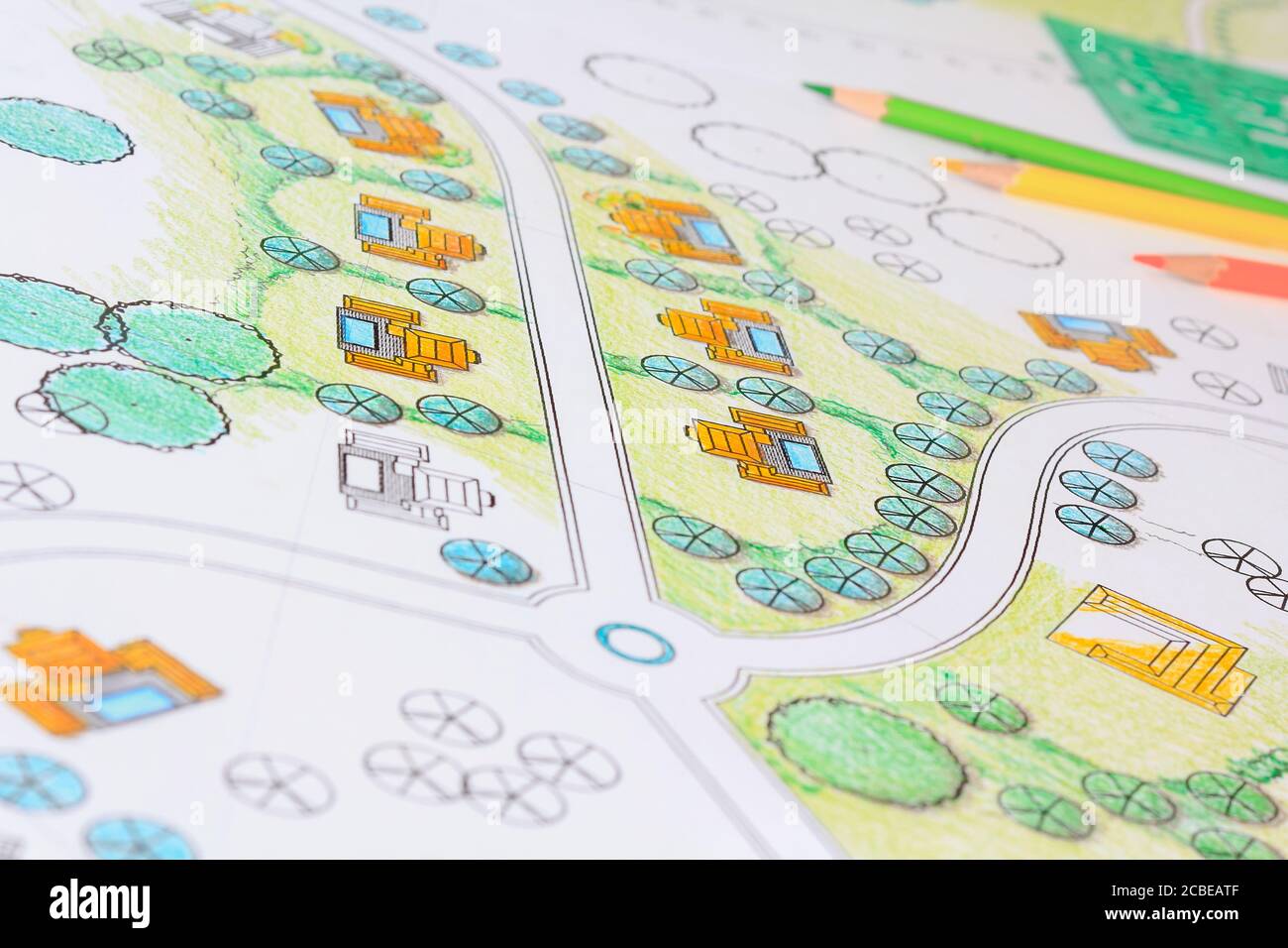 Housing Development Design Plans Stock Photo - Alamy