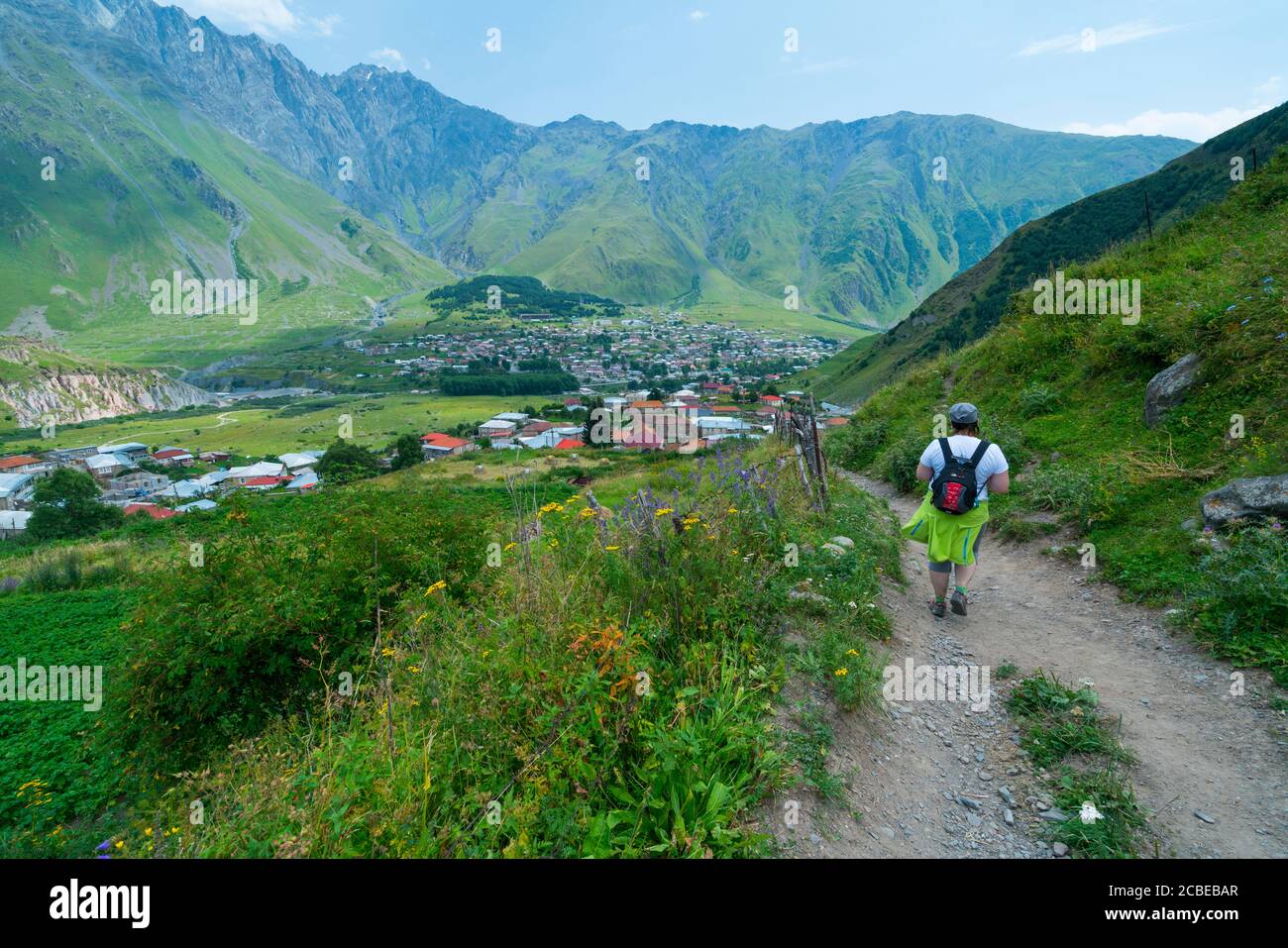 Stepantsminda Village, Kazbegi Reserve, Georgian Military Highway ...