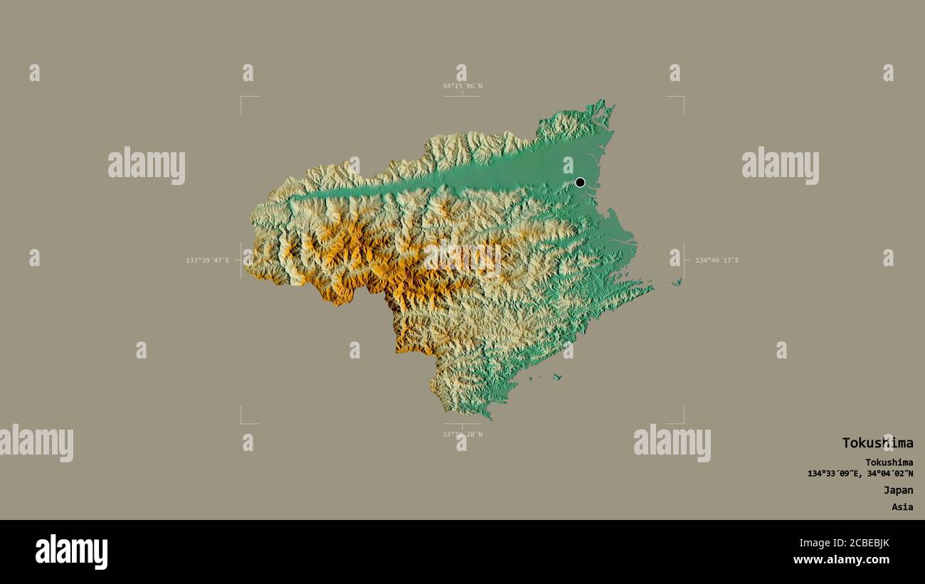 Map of tokushima hi-res stock photography and images - Alamy