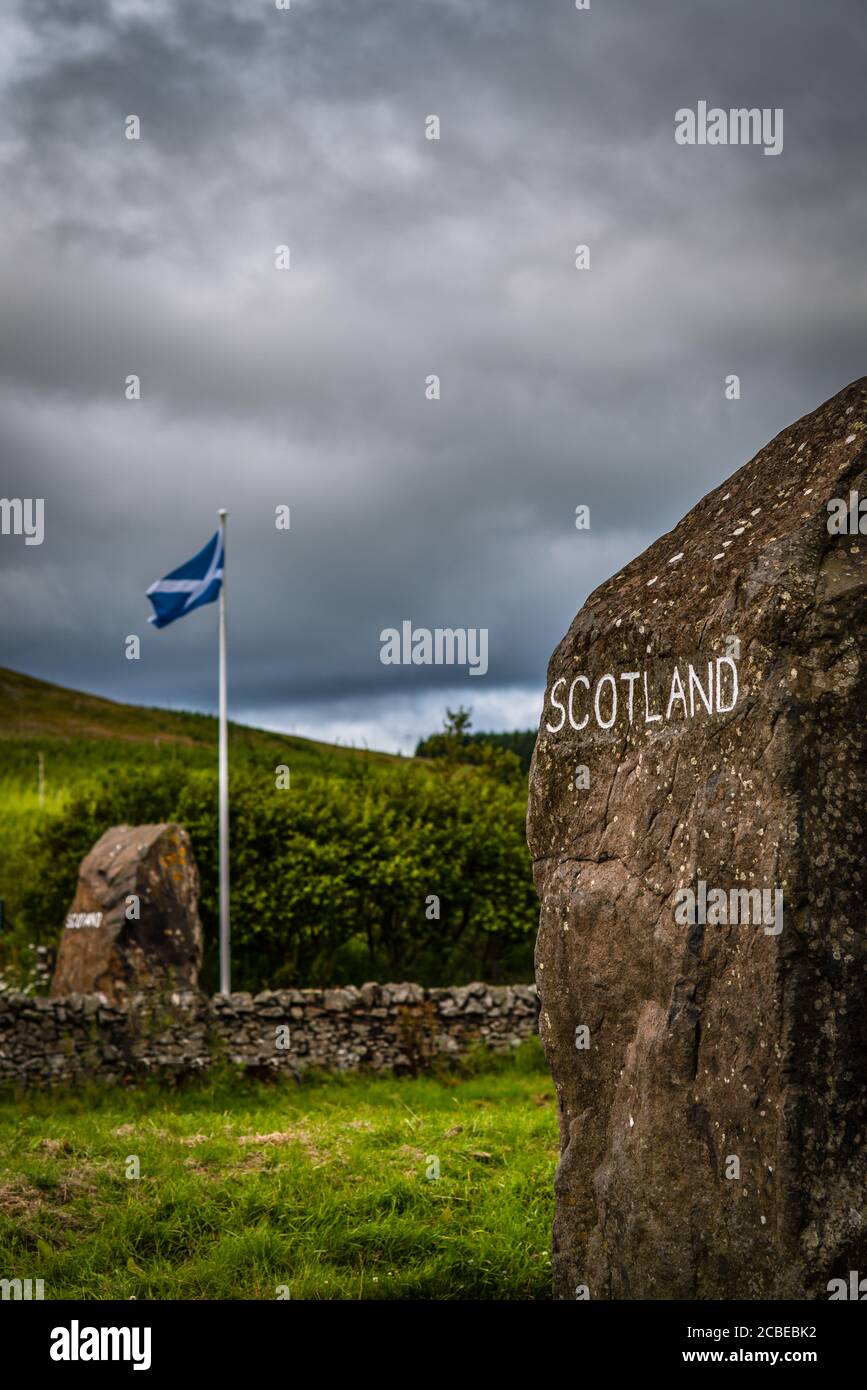 Scottish border saltire hi-res stock photography and images - Alamy