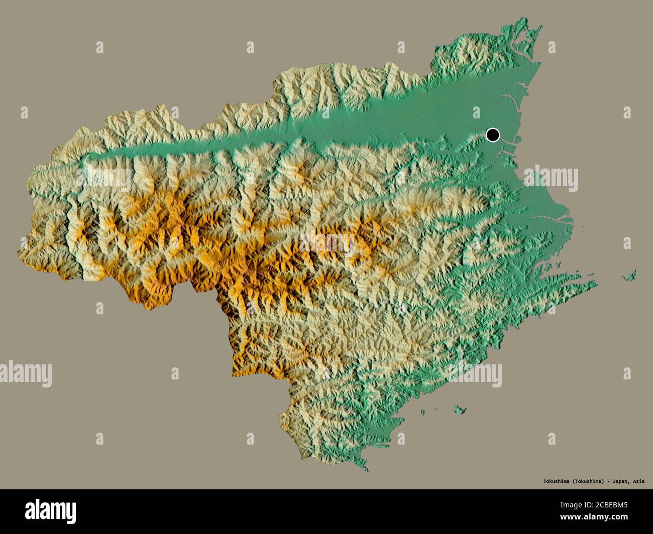 Map of tokushima hi-res stock photography and images - Alamy