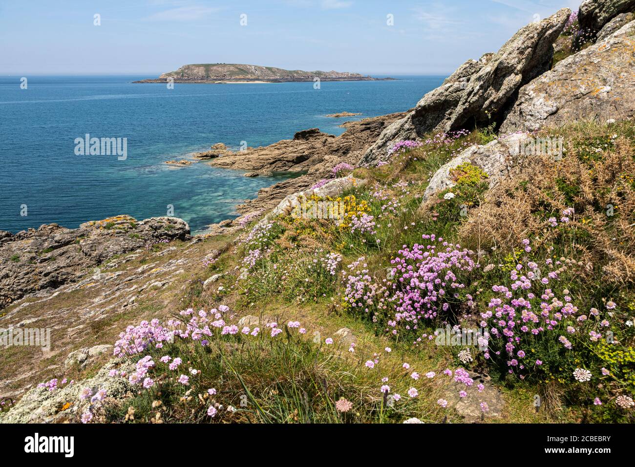 Presqu'île du Perron, Saint-Briac-sur-Mer, Brittany, France Stock Photo ...