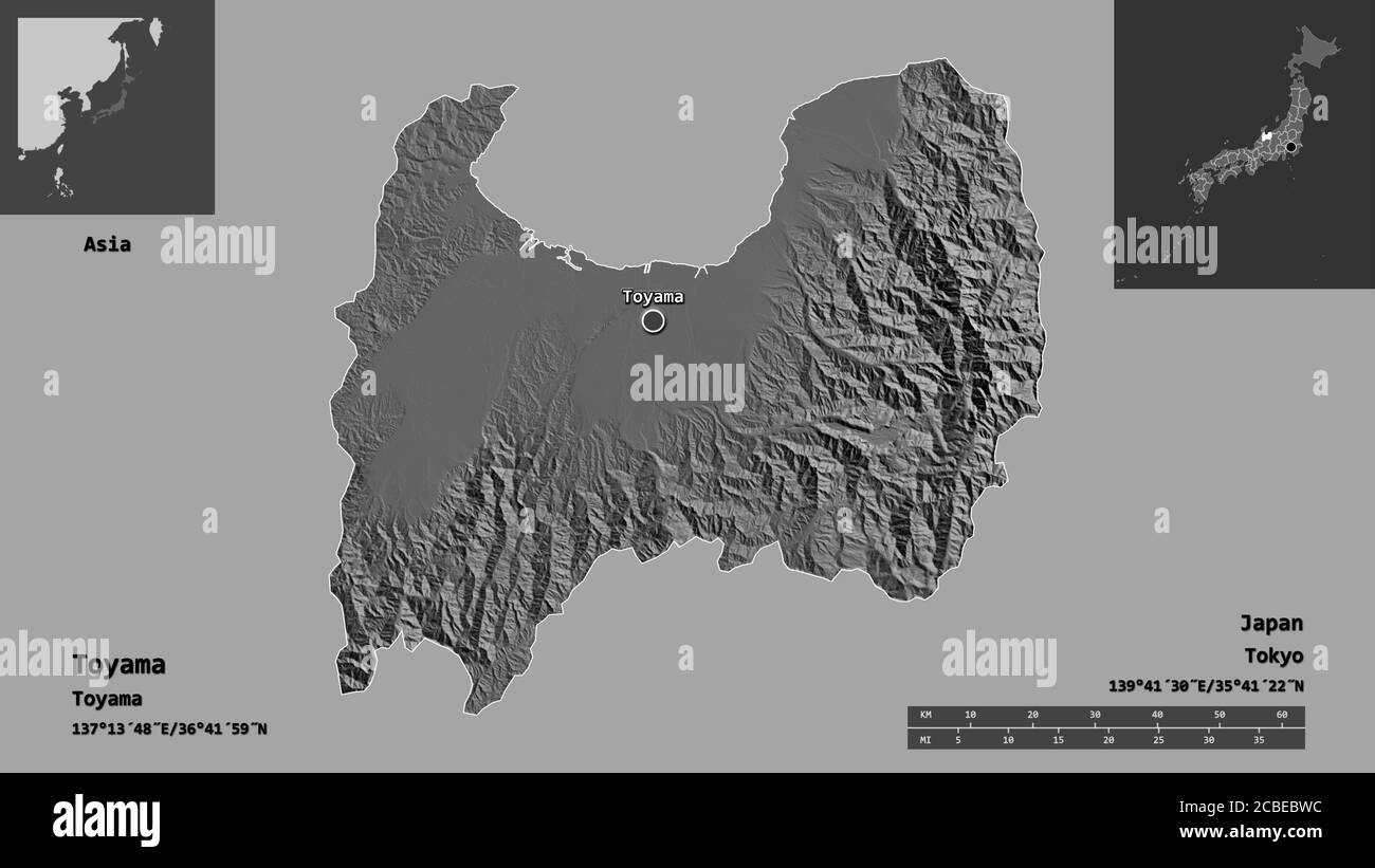 Map of toyama hi-res stock photography and images - Alamy