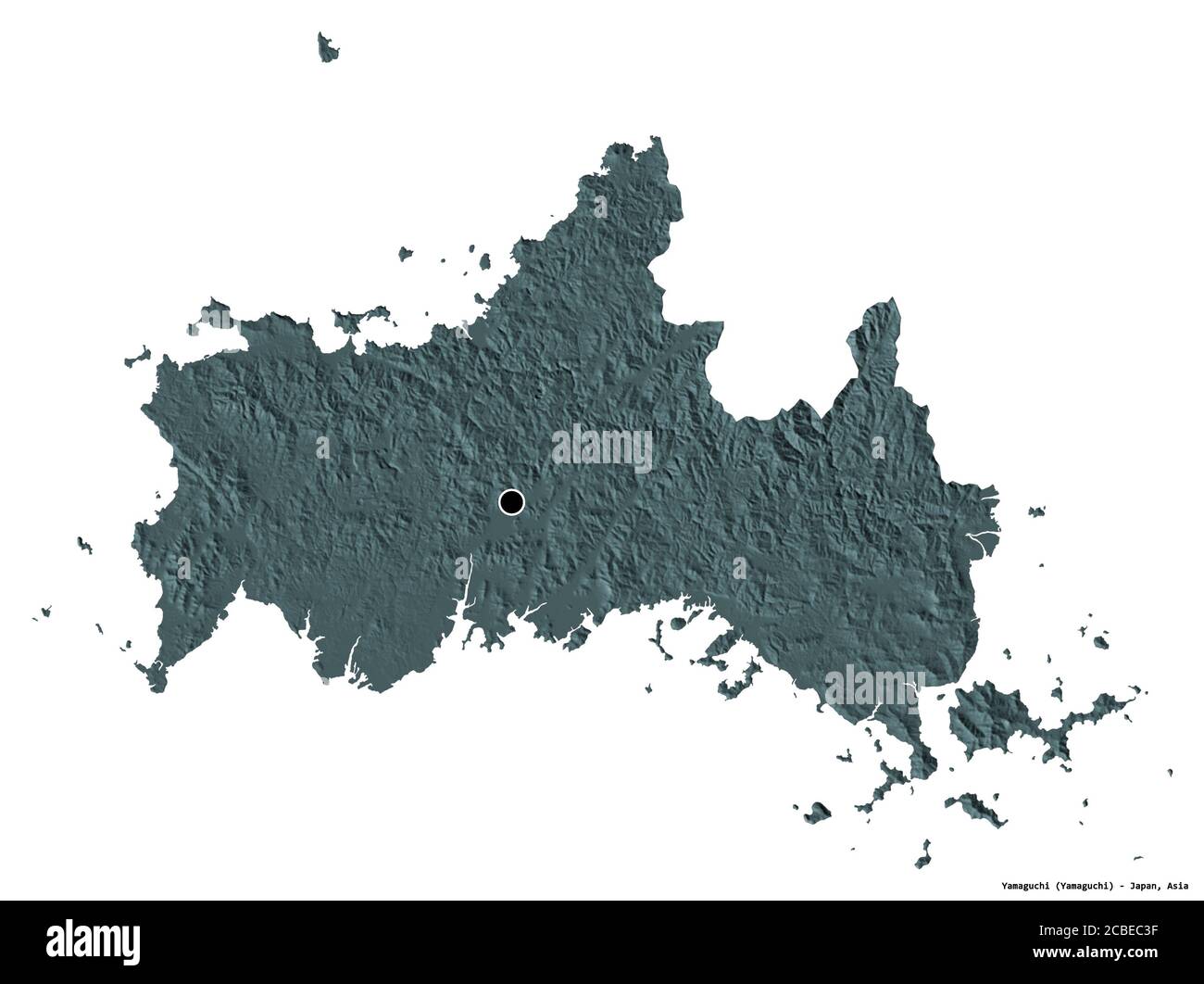 Yamaguchi map hi-res stock photography and images - Alamy
