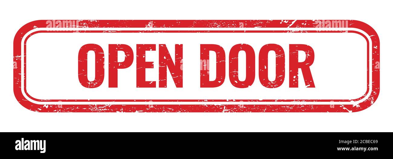 Open door stamp hi-res stock photography and images - Alamy