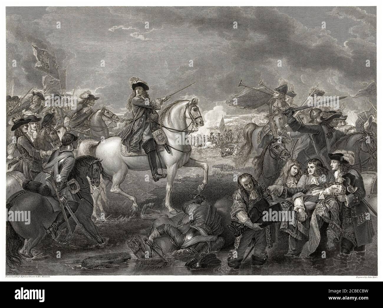 Battle of the boyne between james ii and william iii Cut Out Stock ...