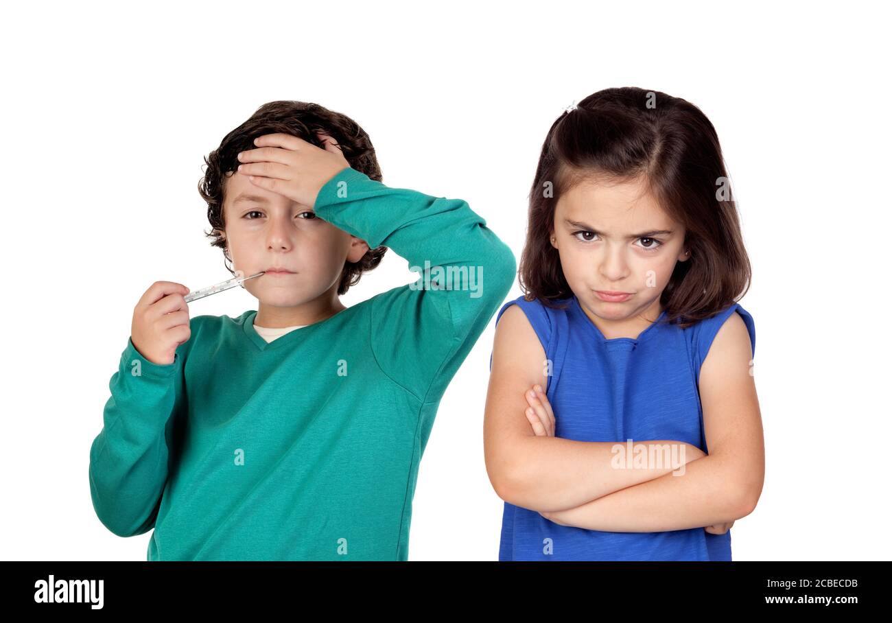 Boy with fever hi-res stock photography and images - Alamy