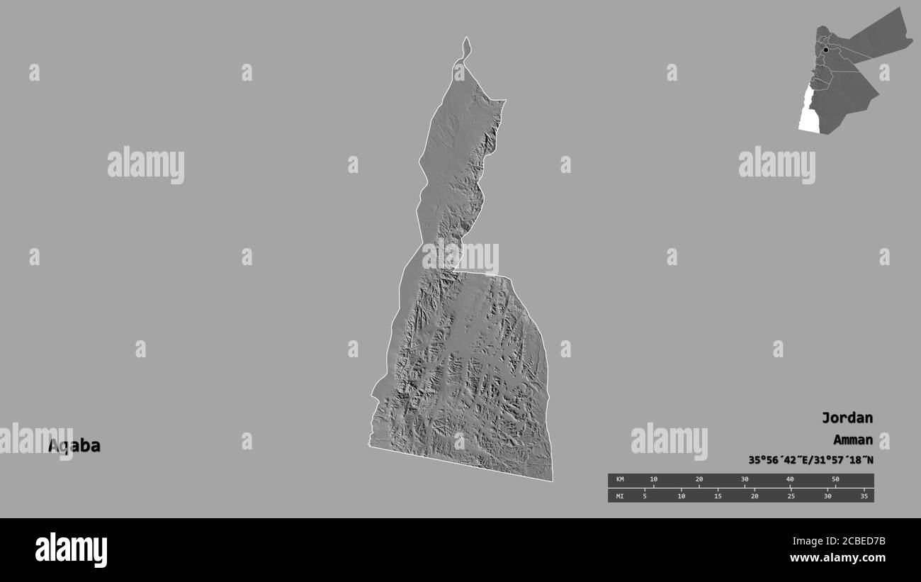 Map of aqaba Black and White Stock Photos & Images - Alamy
