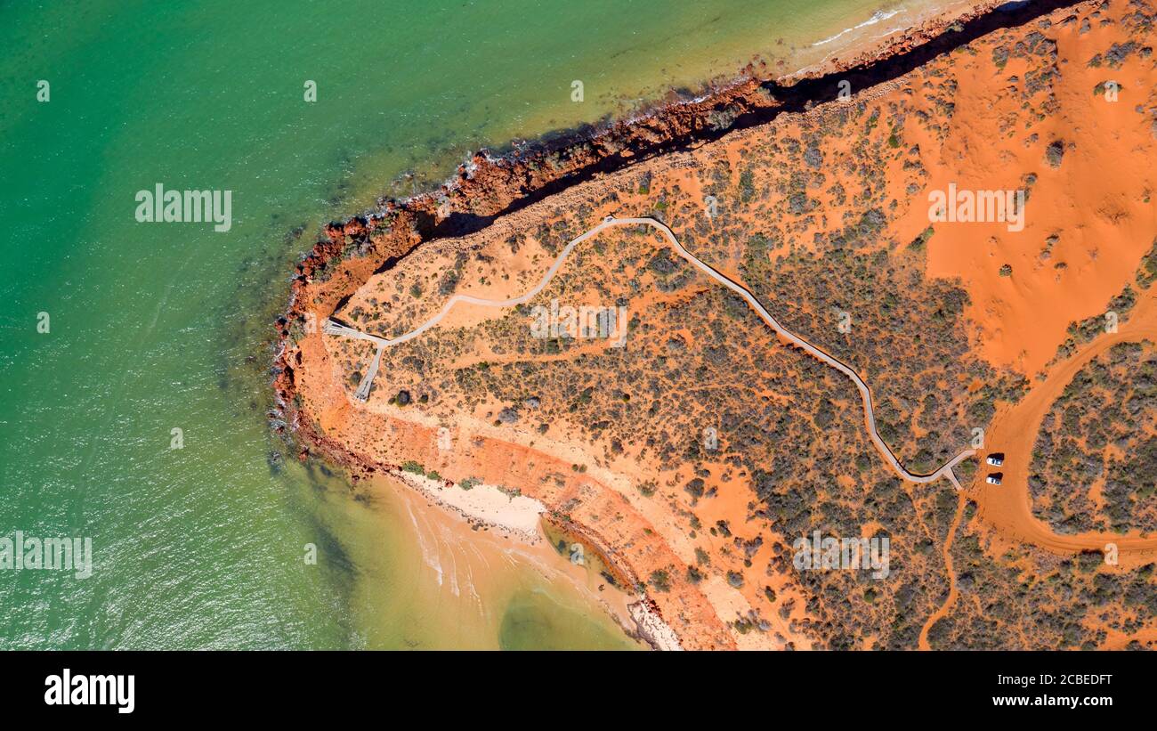 Aerial shot of the Cape Peron coastlines in Western Australian Stock ...