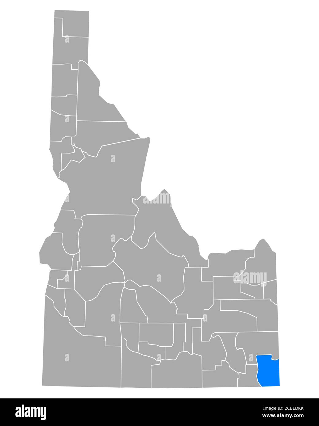Map of Bear Lake in Idaho Stock Photo - Alamy