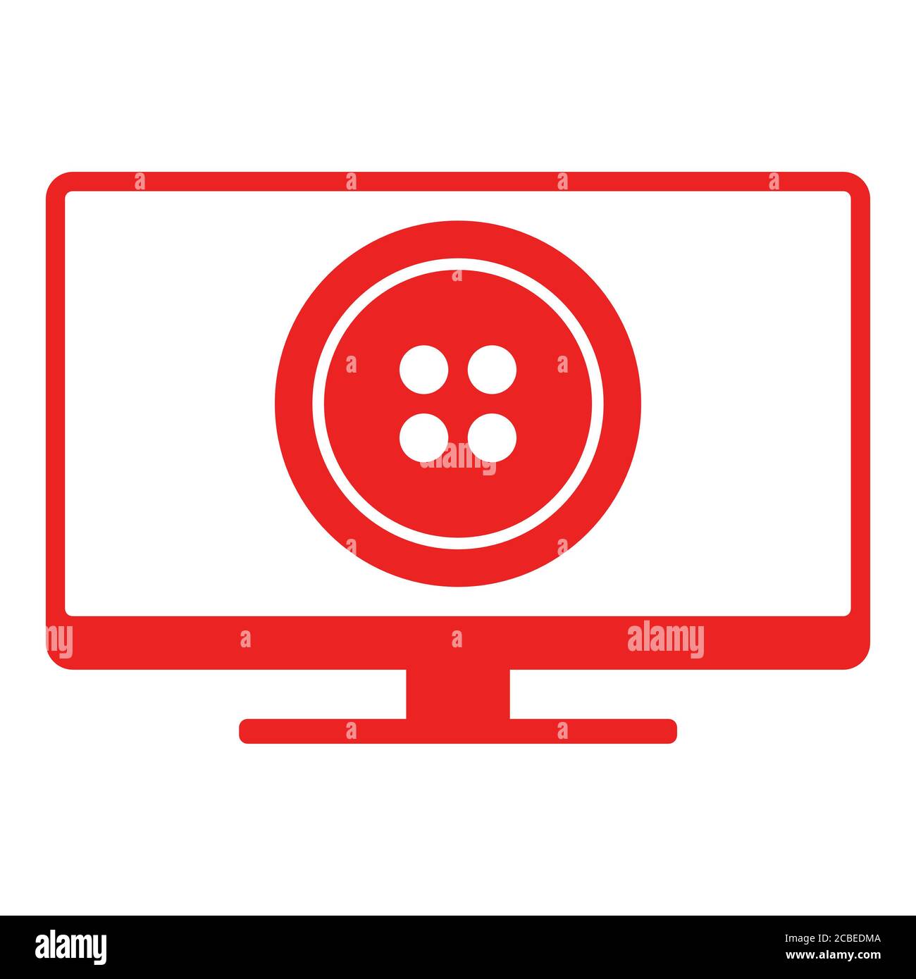 Button and screen Stock Photo - Alamy